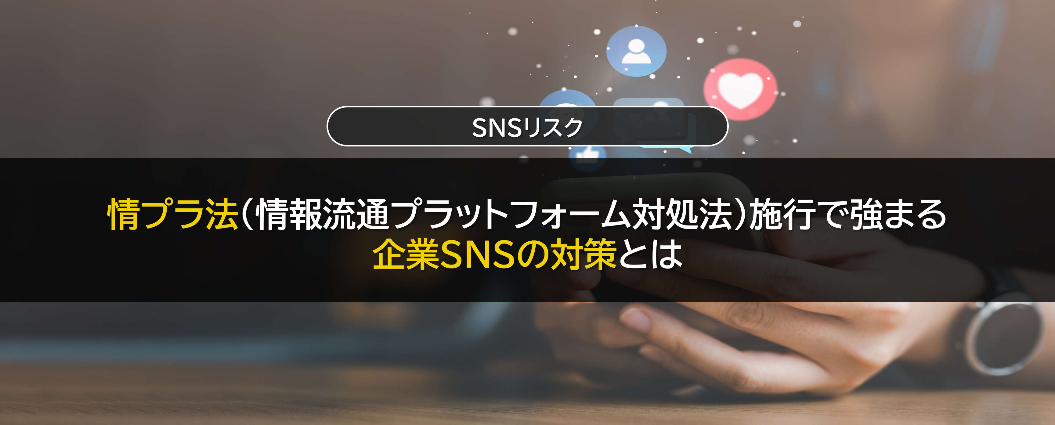 情プラ法（情報流通プラットフォーム対処法） 施行で強まる企業SNSの対策とは | SOMPOリスクマネジメント